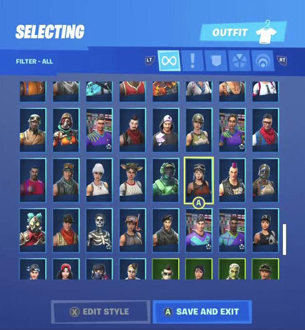 Propozycja zmniejszenia ikon skinów w szafce! - Fortnite Polska