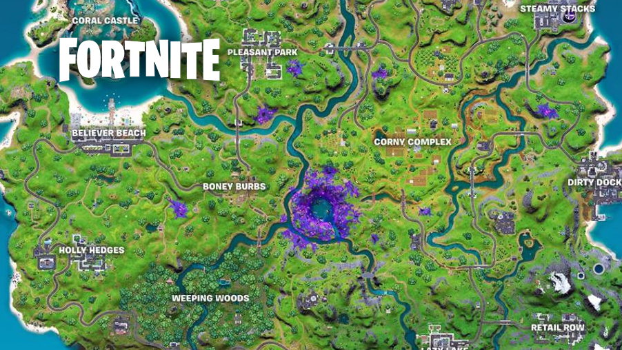 Nowa mapa na 7 sezon Fortnite. Pierwszy rzut oka na zmienioną wyspę ...