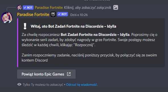 Fortnite x Discord oficjalnie. Można zdobywać darmowe przedmioty za ...