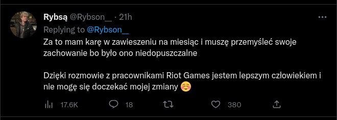 Rybson nie wytrzymał i nazwał twórców LoLa "ku**ami". Riot się ...