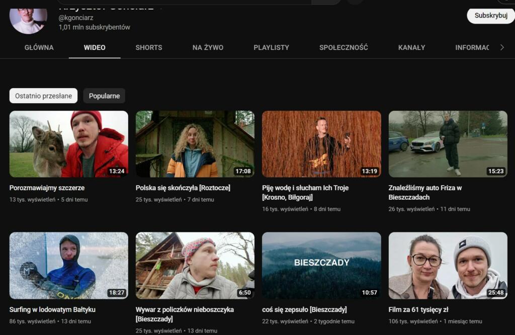 1.8 mln subów i tylko 15 tysięcy wyświetleń. Polski kanał na Youtube, o ...