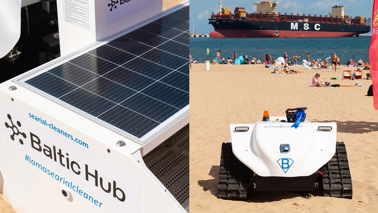 Taki robot będzie jeździć po gdańskiej plaży i zbierać śmieci po ...