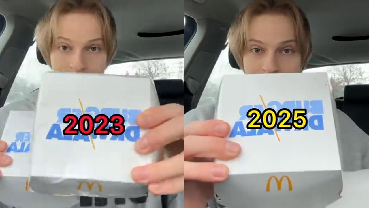 Porównał drwala z 2023 roku i drwal z 2025 roku z McDonald's. Co się ...