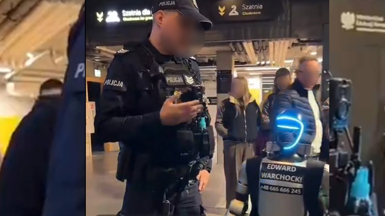 Robot Edward Warchocki "zatrzymany przez policję". Ta nie wiedziała, co ...